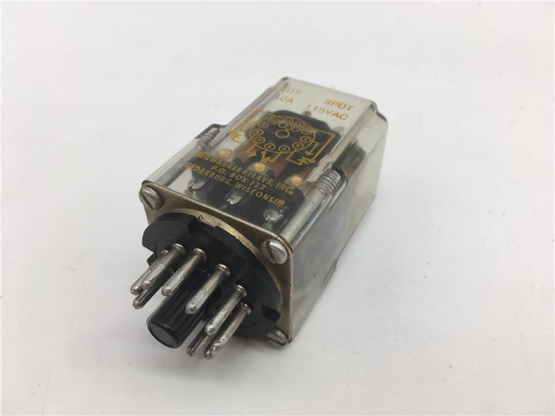 107-3PDT Relays by MILWAUKEE RELAYS