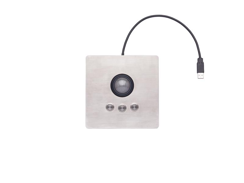 PM-TB-USB - IKEY PANEL MOUNT INDUSTRIAL OPTICAL TRACKBALL by IKEY
