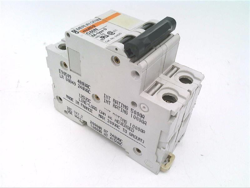 C60N-2P-6A-D Circuit Breakers by SCHNEIDER ELECTRIC