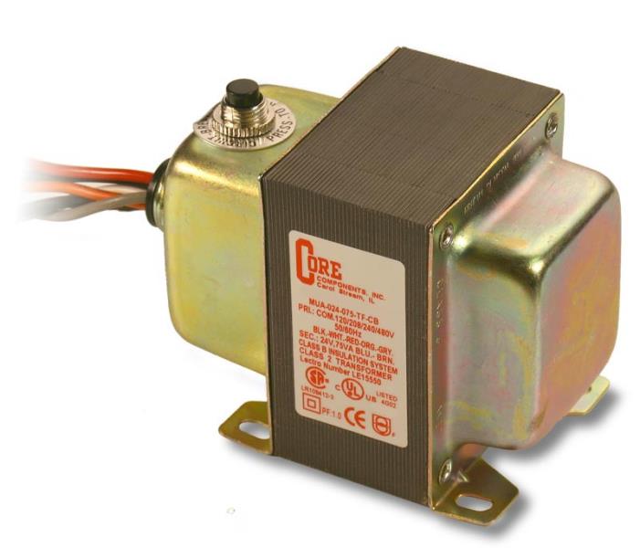 MUA-024-075-TF-CB Protection and Control Transformers by CORE COMPONENTS