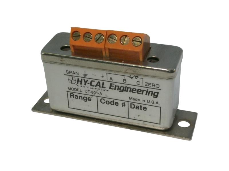 CT-801-A - TEMPERATURE/HUMIDITY TRANSMITTER by HY CAL