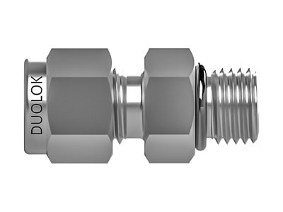 ISSD20MCST20 - DUOLOK 316SS MALE CONNECTOR ST. THRD. BOSS 1-1/4'' TUBE ...