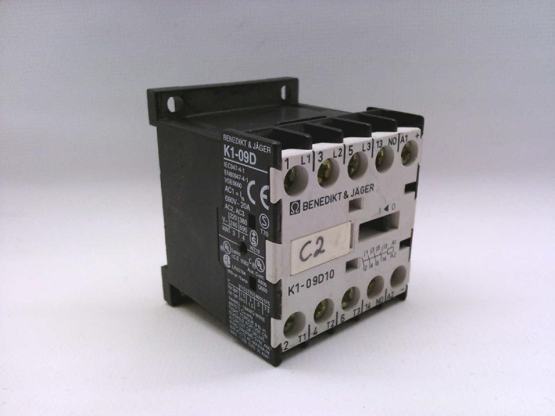 K1-09D10-220/240V-50HZ - CONTACTOR by BENEDIKT & JAGER