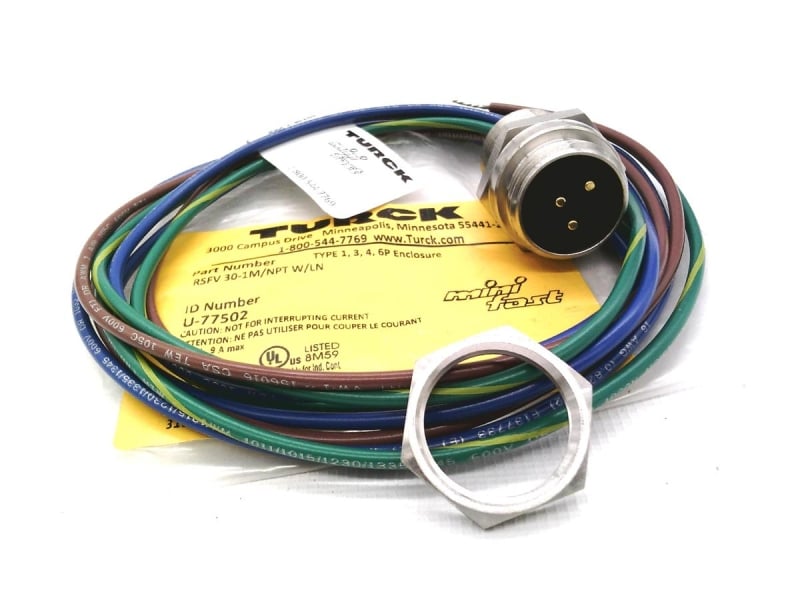 RSFV 30-1M/NPT W/LN - 3-PIN/WIRE by TURCK