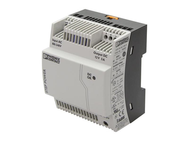 STEP-PS/ 1AC/12DC/5 Power Supply Systems by PHOENIX CONTACT